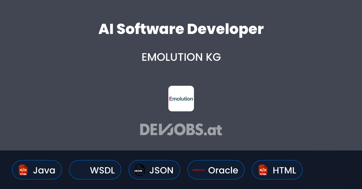 AI Software Developer at EMOLUTION KG | DEVjobs.at