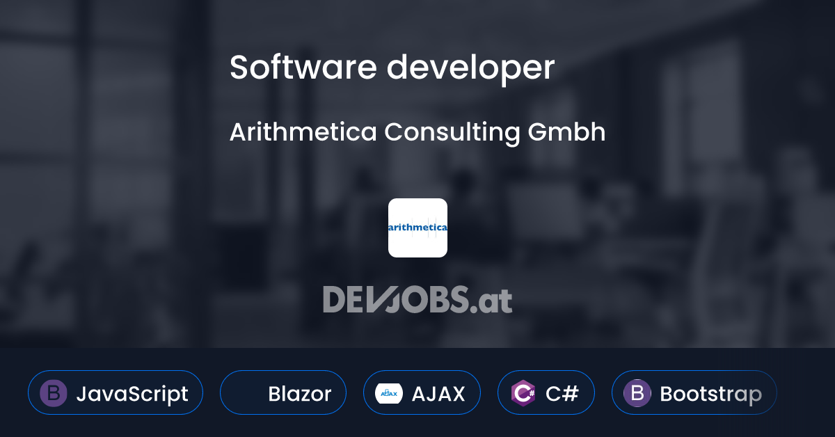 Software developer at Arithmetica Consulting Gmbh | DEVjobs.at