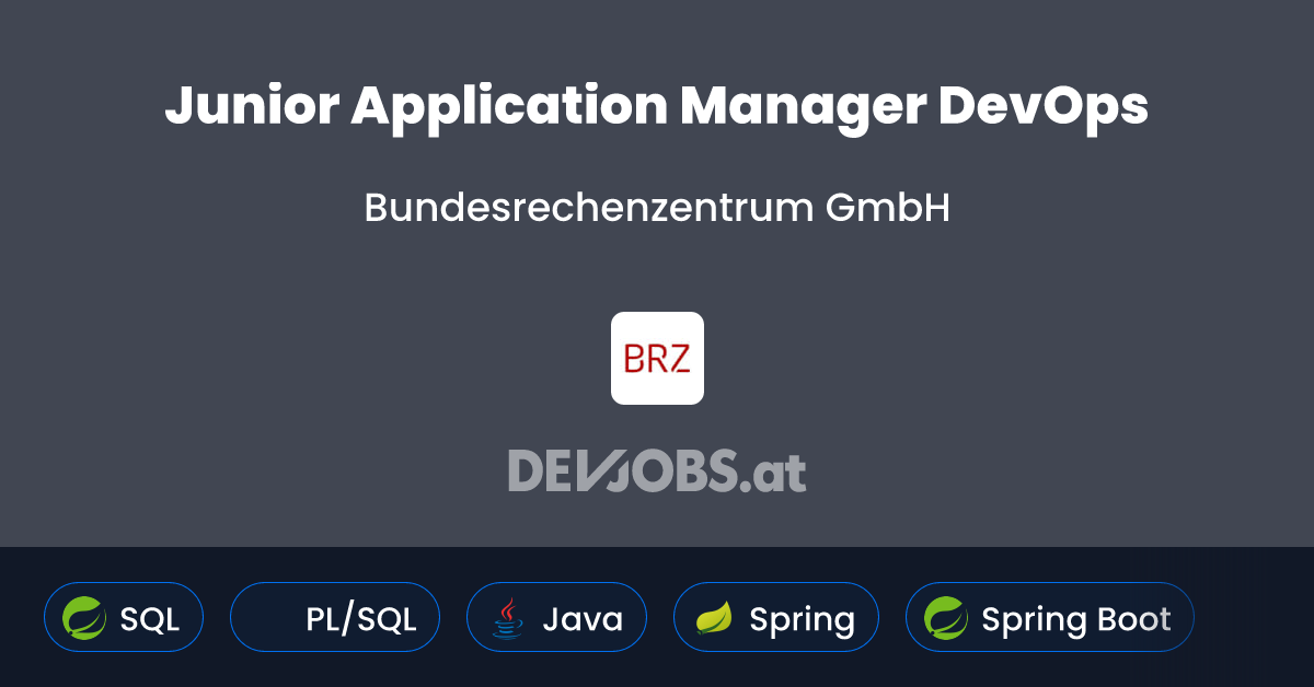 Junior Application Manager DevOps at Bundesrechenzentrum GmbH | DEVjobs.at
