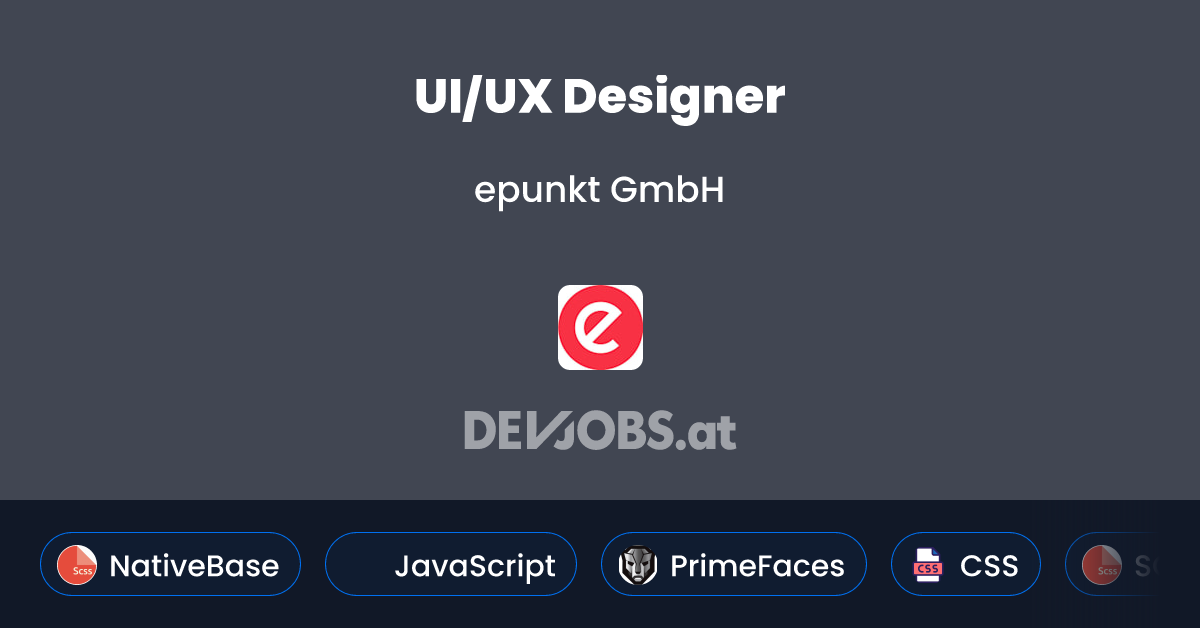 UI/UX Designer at epunkt GmbH | DEVjobs.at
