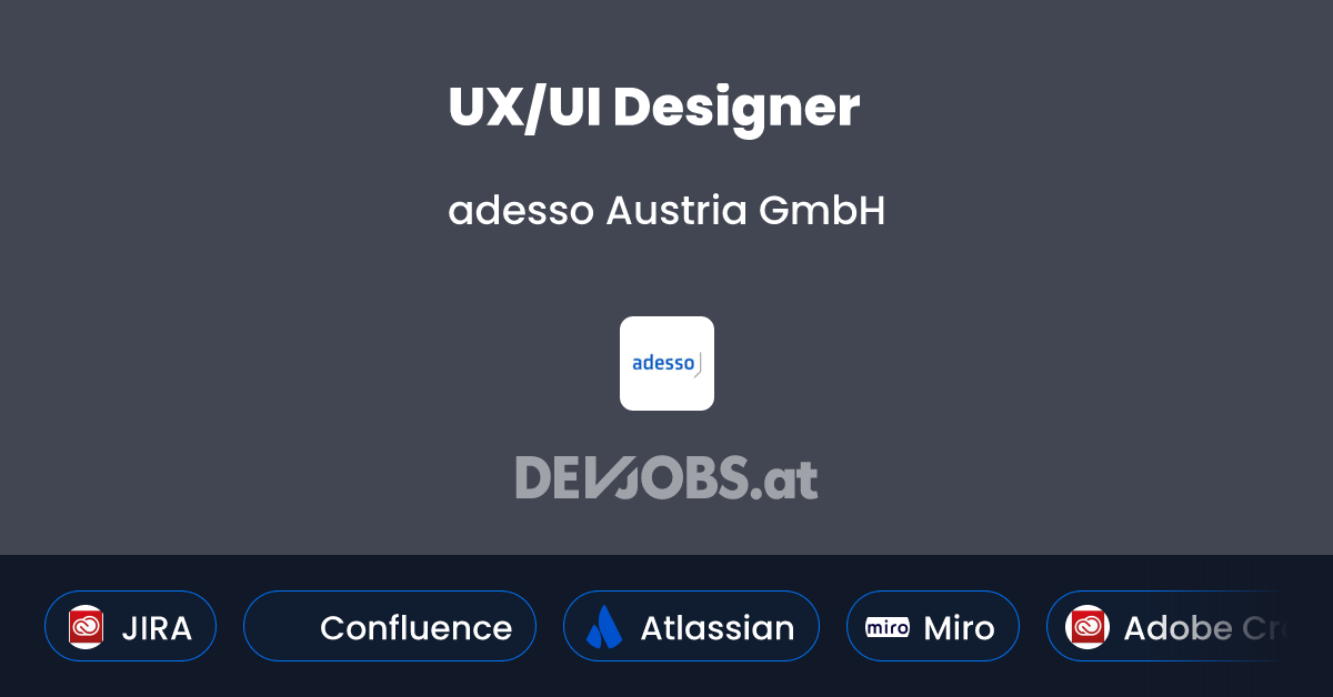 UX/UI Designer at adesso Austria GmbH | DEVjobs.at