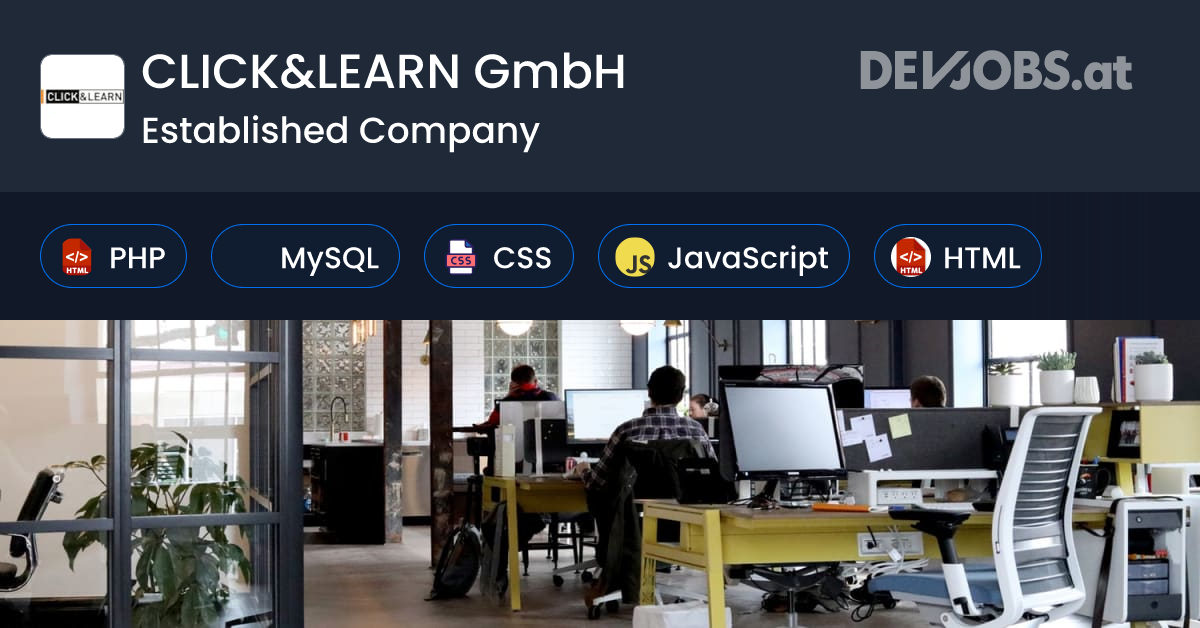 CLICK&LEARN GmbH as an IT employer | Reviews, TechStack, Benefits
